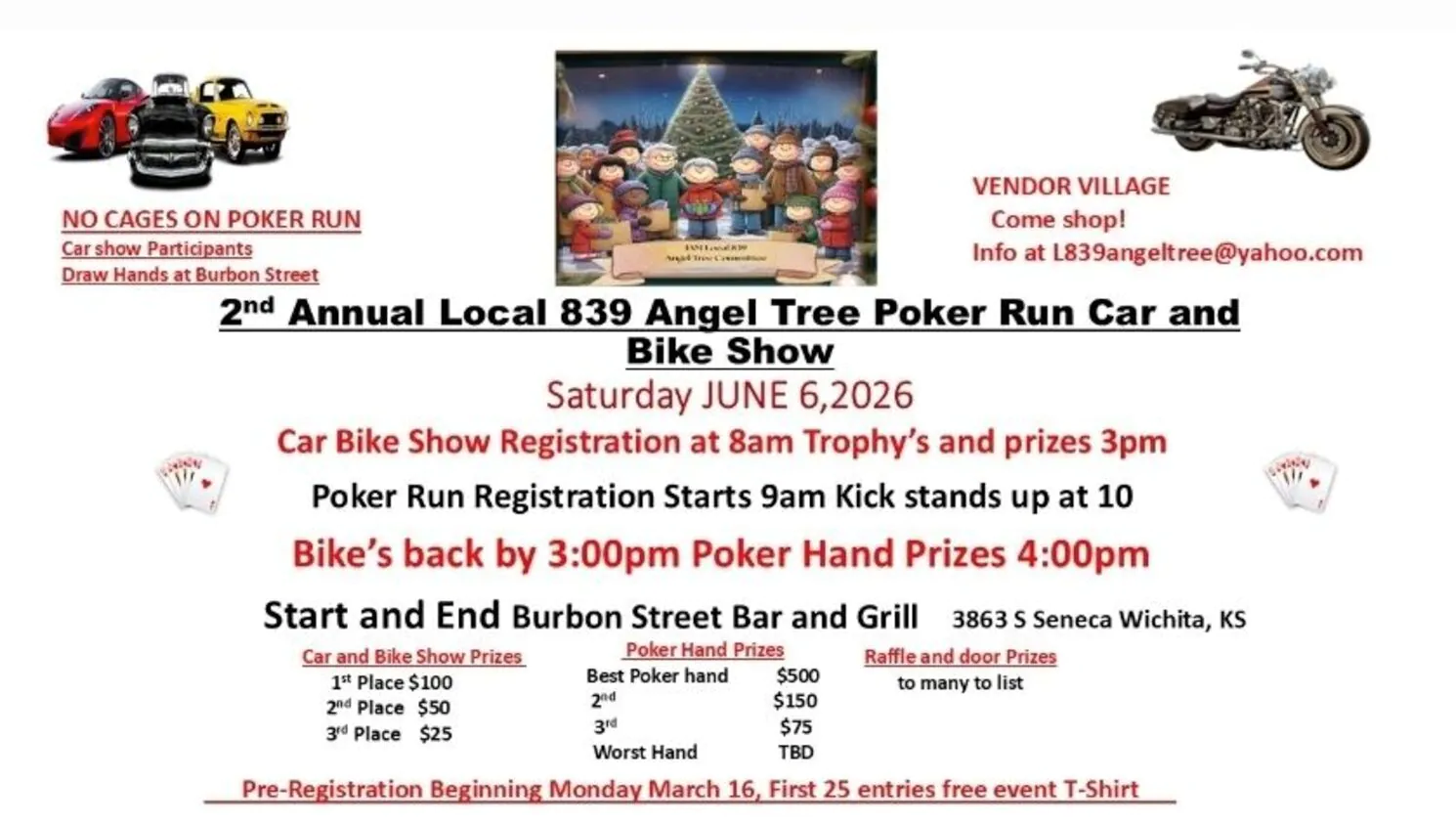 2nd Annual Angel Tree Poker Run Car and Bike Show | American Collectors ...
